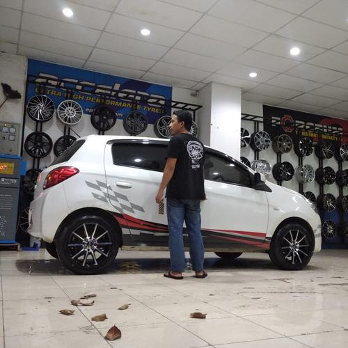 Jual modif velg mobil mirage pakai velg hsr ring 15 free ongkir - Kota ...
