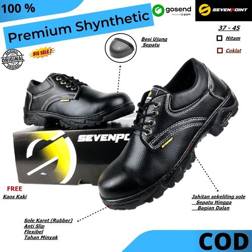 Promo Sepatu Safety Pria Original Septy kerja lapangan Septi Ujung Besi ...