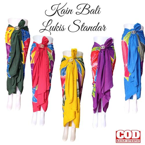 Jual Kain Bali Pantai/Kain Bali Motif Lukis Standar/Kain Bali Lembut ...