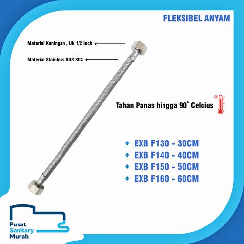Jual SELANG ANYAM FLEXIBLE AIR PANAS DINGIN FLEKSIBEL EIXO 30 40 50 60 cm - 30 cm - Kab ...