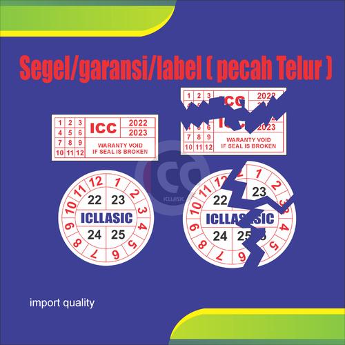 Jual Segel Garansi Pecah telur Costum - KOTAK/PERSEGI - Kab. Tangerang ...