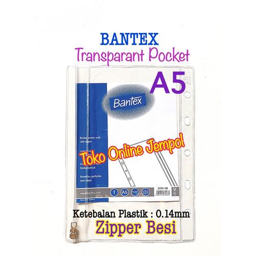 Jual A5 Zip Pocket Transparant Bantex 207008 Plastik File Zipper ...