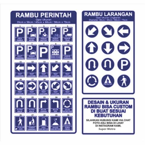 Jual Rambu Perintah Ukuran 50cm x 70cm Plat Alumunium - Kota Depok ...