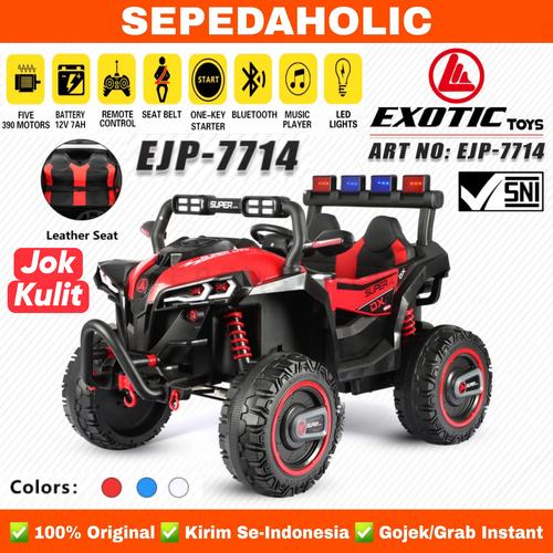 Jual Mobil Mobilan Aki EXOTIC EJP 7714 JEEP Jok Kulit Remote Mainan Anak - Biru - Kab. Tangerang ...