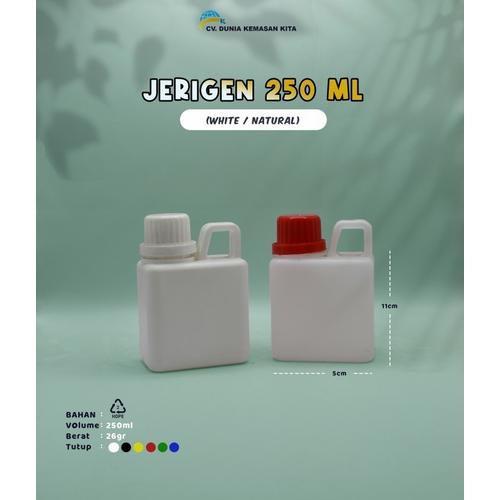 Jual Jerigen plastik 250 ml - 1 pcs - Jerigen Pupuk - Putih/Bening ...