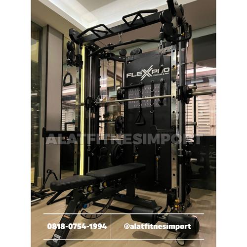 Jual Flexpro Multifunctional Smith Machine 50+ Gerakan Latihan Home Gym ...