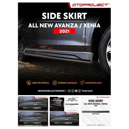 Jual SIDE SKIRT MOBIL ALL NEW AVANZA / XENIA 2021 - 2022- MATTE BLACK ...