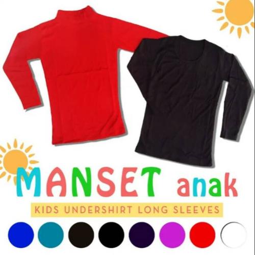 Jual NEW BAJU MANSET ANAK LENGAN PANJANG/ATASAN ANAK KAOS ADEM ANAK/UK4 ...