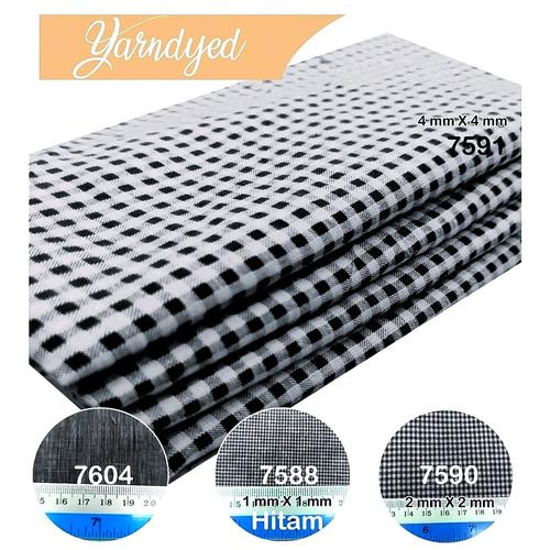 Jual bahan kain katun tenun yarndyed salur ria kotak ria garis basic ...