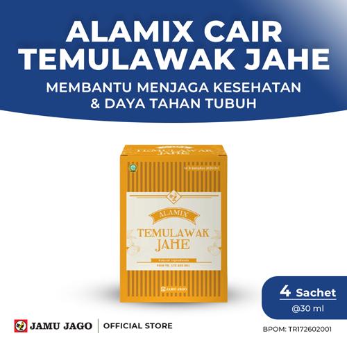Jual Alamix Temulawak Jahe Minuman Herbal Cair Instan Siap Seduh - Kota ...