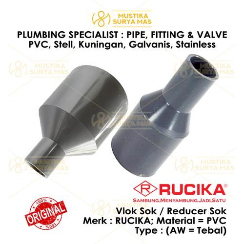 Jual Vlok Sok PVC Rucika AW 3/4" 1" 2" inch/ Reducing Socket / Reducer ...
