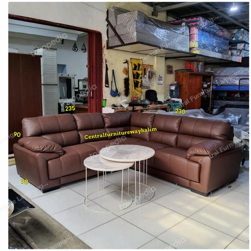 Jual sofa l sudut modern empuk minimalis empuk pabrikan + meja - Kota ...