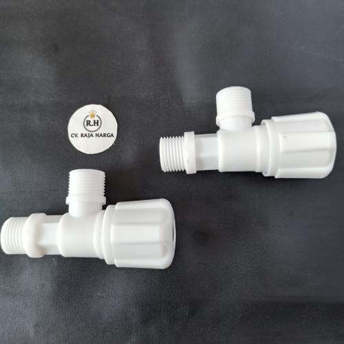 Jual Stop Kran Bidet Toilet PVC 1/2" Keran Berkualitas Putaran Lancar ...