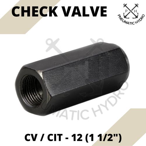 Jual HYDRAULIC CHECK VALVE CV-12 / CIT-12 drat 1 1/2inch - Jakarta ...