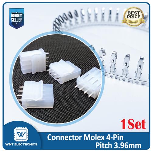 Jual Connector Molex 3.96mm 4 Pin PCB - Molex 4P - Molex 3.96 4 Pin ...