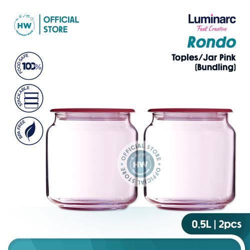 Jual Luminarc Toples/Jar Rondo Ice Pink - 2pcs - Jakarta Selatan ...
