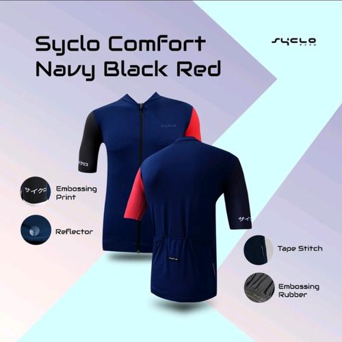 Jual Syclo Jersey Original Navy Red Black - XXL - Kota Bandung - Bike ...