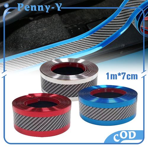 Jual Strip Sill Guard Karet Karbon Mobil/Body Sill Plate Pintu Mobil ...