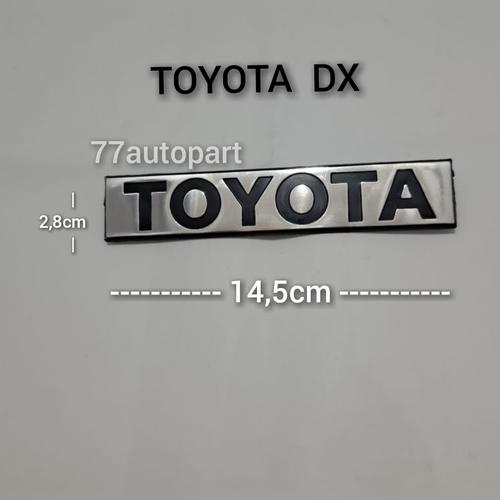 Jual emblem logo mobil tulisan emblem toyota untuk dx - Jakarta Pusat ...