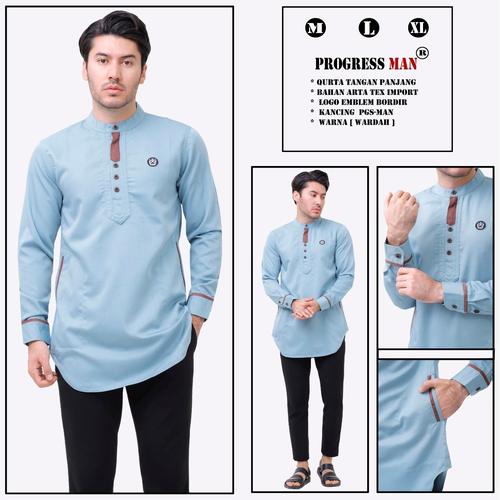 Jual Koko Pakistan pria dewasa lengan Panjang/koko lengan panjang ...
