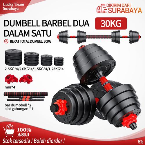 Jual Mesin Kebugaran Pria 40KG Dumbbell Set, Barbel Penopang Beban Gym - 40KG - Kota Surabaya ...