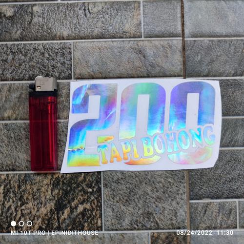 Jual Stiker 125 cc tapi Bohong Bisa Custom Angka Viral Hologram Motor ...