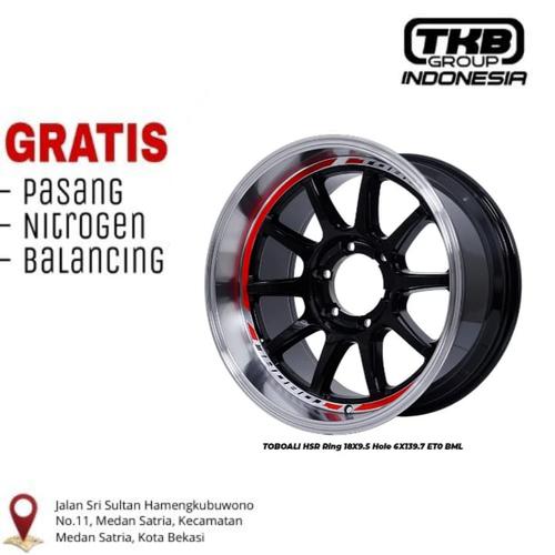 Jual VELG RACING MOBIL FORTUNER ISUZU DMAX PAJERO RING 18 HSR TOBOALI - Kota Bekasi - Toko Velg ...