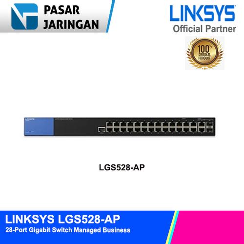 Jual LINKSYS LGS528-AP 28-Port Gigabit Switch Managed Business ...