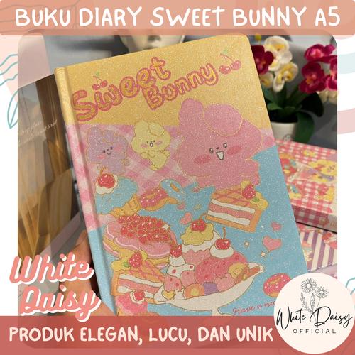 Jual buku diary anak sweet bunny A5 kertas tebal berwarna bergambar ...