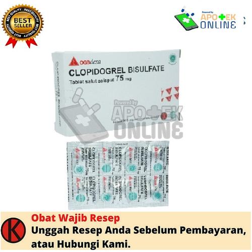 Jual CLOPIDOGREL OGB DEXA MEDICA 75 MG 1 STRIP ISI 6 TABLET - Jakarta ...