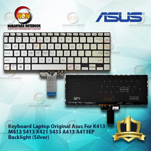 Jual Keyboard Original Laptop Asus For K413 M413 S413 Backlight (Silver ...