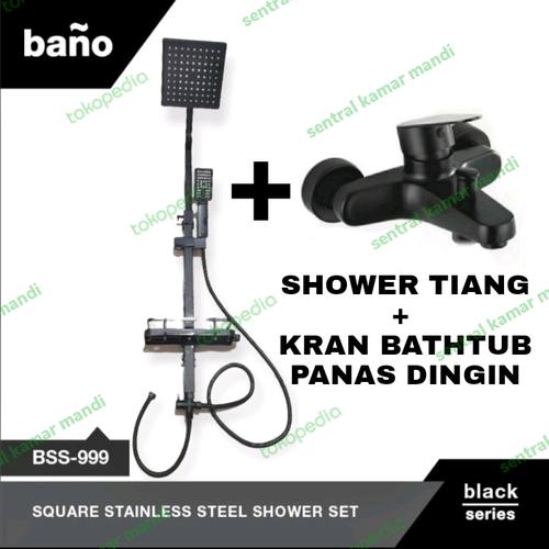 Jual Bano Shower Tiang Hitam Shower Column Black Shower HitamTempat ...