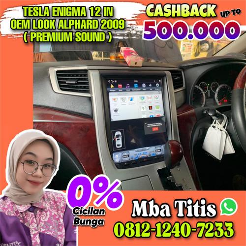 Jual TESLA ENIGMA ANDROID Oem Look TOYOTA ALPHARD 2009-2014 Premium ...