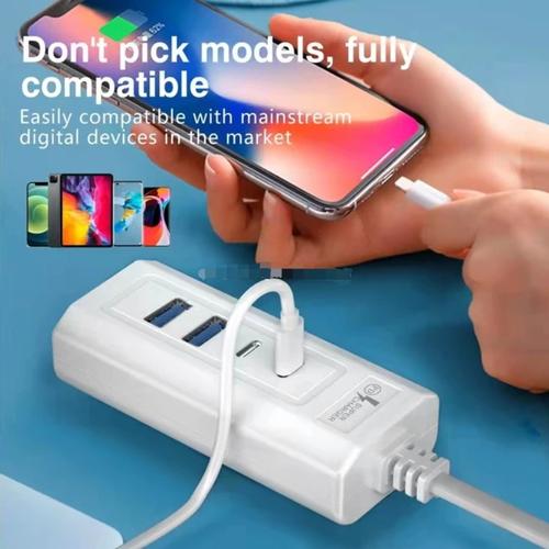 Jual Power Socket Usb Pd Fast Charger / Adaptor Charger 4 Port Usb Type ...