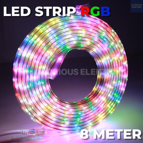 Jual Lampu LED Strip Selang 2835 3528 RGB Multi Colour Warna Warni 7 ...