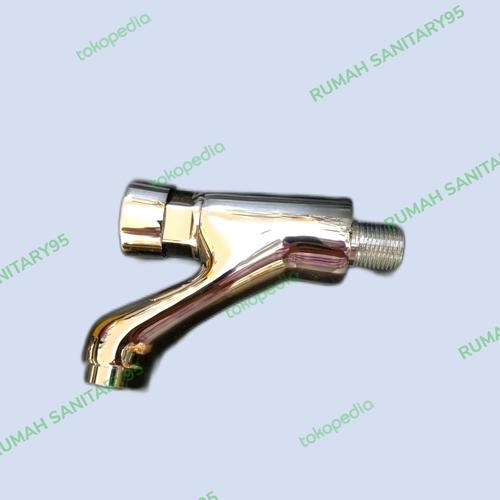 Jual Kran Tembok model pencet / Kran wastafel tembok pencet - Jakarta ...