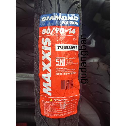Jual Maxxis Diamond 80 90 - 14 MA - 3DN TUBELESS Ban Motor Scooter ...