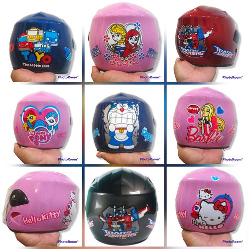 Jual Helm anak karakter kartun Lucu cewek /cowok SNI - BERBY PINK ...