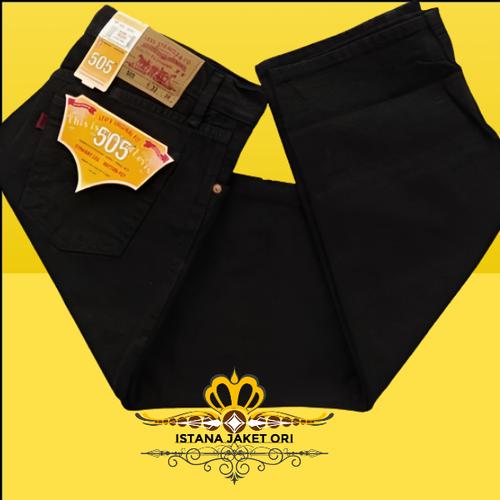 Jual celana jeans panjang pria hitam/denim hitam pria/reguler fit ...