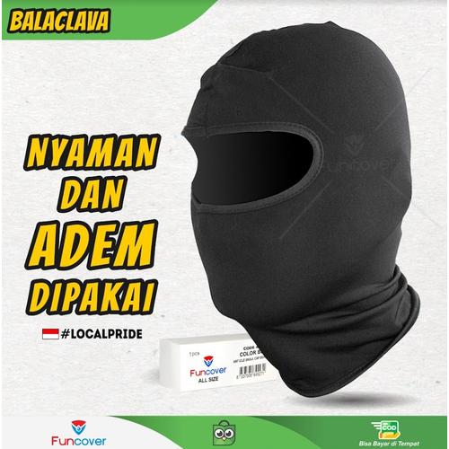 Jual Balaclava Funcover Pelindung kepala Full face helm Masker Ninja ...