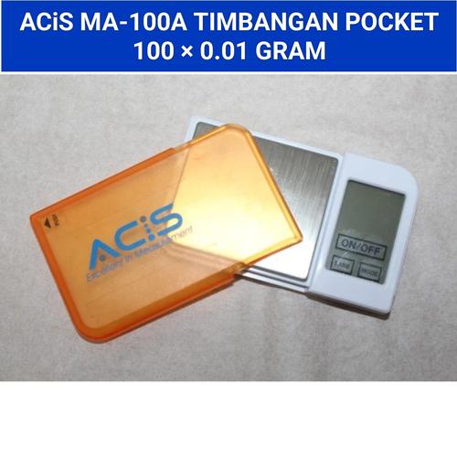 Jual ACIS TIMBANGAN POCKET 100 / 0.01 GRAM MA 100 A DIGITAL SCALE EMAS ...