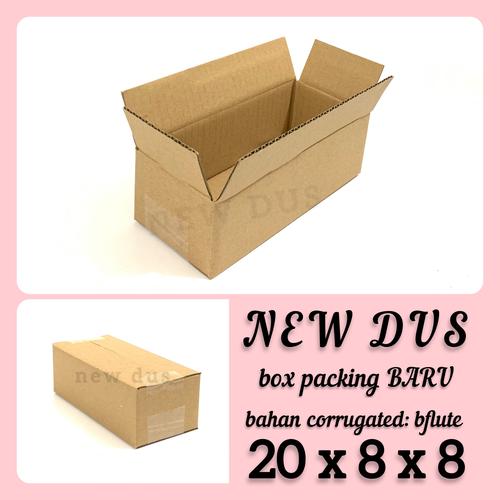 Jual kardus/karton/box BARU 20x8x8 box packing LUAR DALAM POLOS ...
