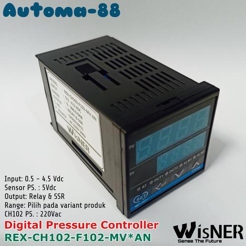 Jual WISNER CH102-F102-MV-AN Digital Pressure Controller Display indicator - 0 - 10 Bar - Kab ...