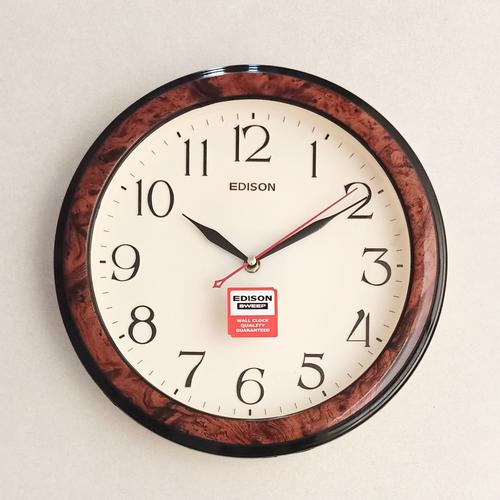 Jual Jam Dinding Edison Sweep Ivory Warna Kayu 32 cm - ES 31-T29 ...