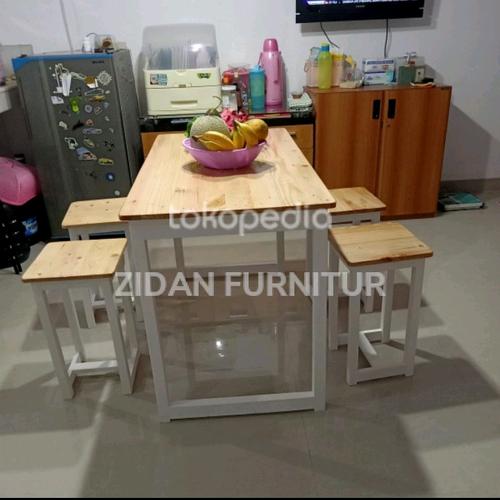 Jual meja makan meja warung meja bakso kayu jati Belanda 110x60x75 ...