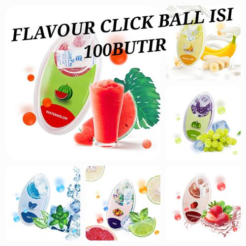 Jual [Isi 100ball] flavor click ball. flavour click ball. manik rasa ...