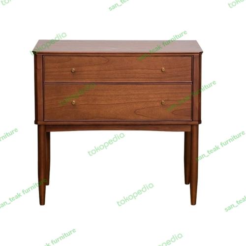 Jual nakas minimalis drawer minimalis kayu jati bedside table storage ...