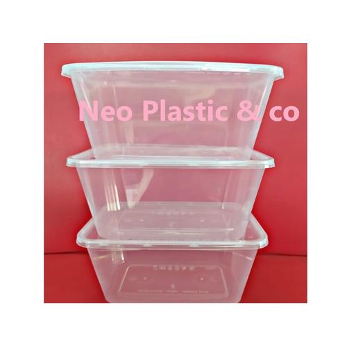 Jual Kotak Makan Plastik Thinwall Rectangle Food Grade Box Nasi, Dll ...