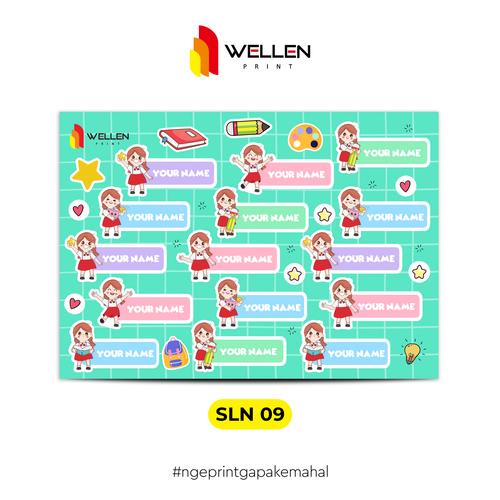 Jual Sticker Stiker Label Nama Anak Custom Nama Karakter - SLN 09 ...