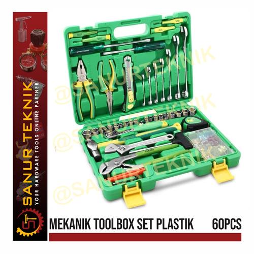 Jual TEKIRO Mechanic Tool Set / Mekanik Toolbox Set PLASTIK 60 PCS 60PCS - Kota Surabaya - Sanur ...